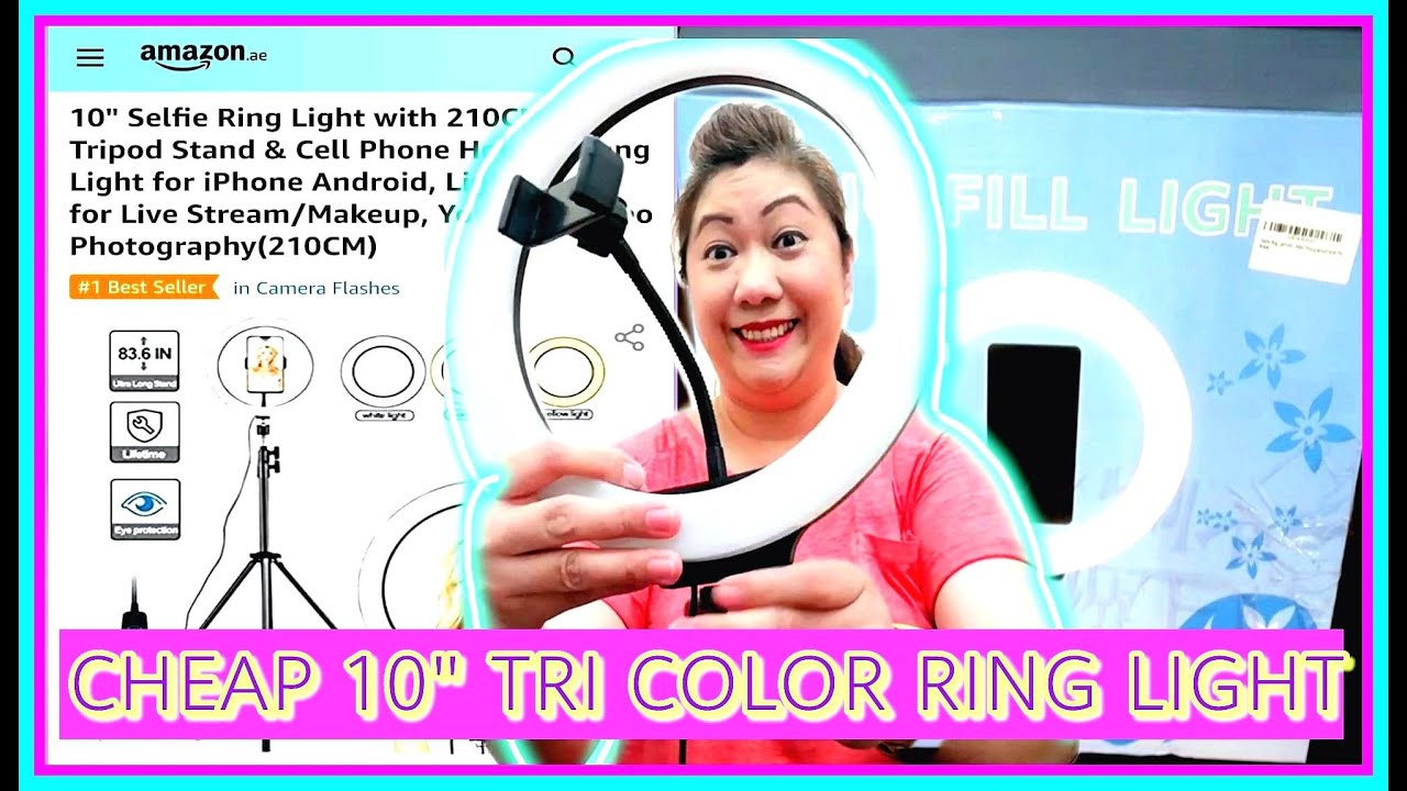 AMAZON'S CHEAP 10" RING FILL LIGHT - #1 Best Seller | Unboxing & Review ...
