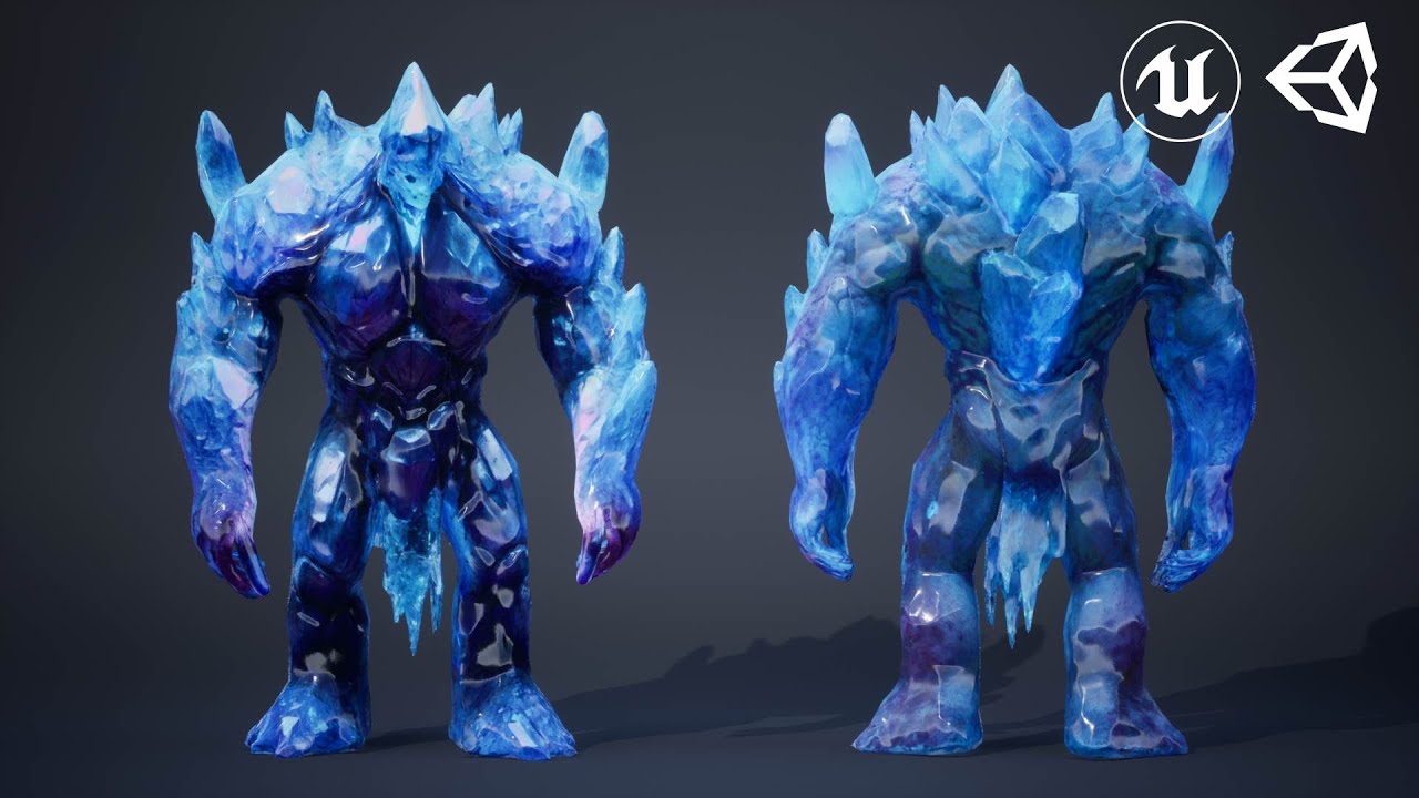 Crystal Golem - Unreal Engine/Unity Сharacter - YouTube