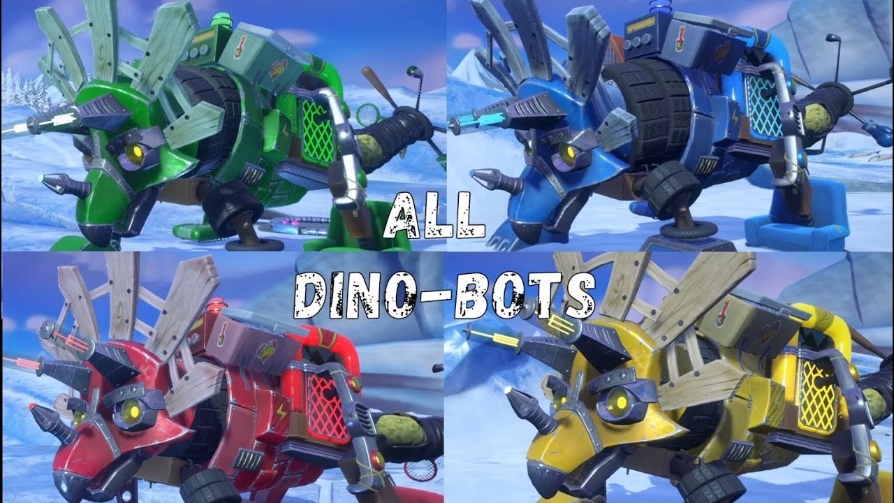 All Dino-Bots (Intro) | PvZ Garden Warfare 2 - YouTube