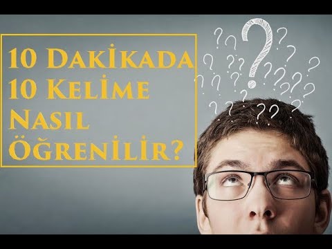 10 Dakikada 10 İngilizce Kelime Öğren!