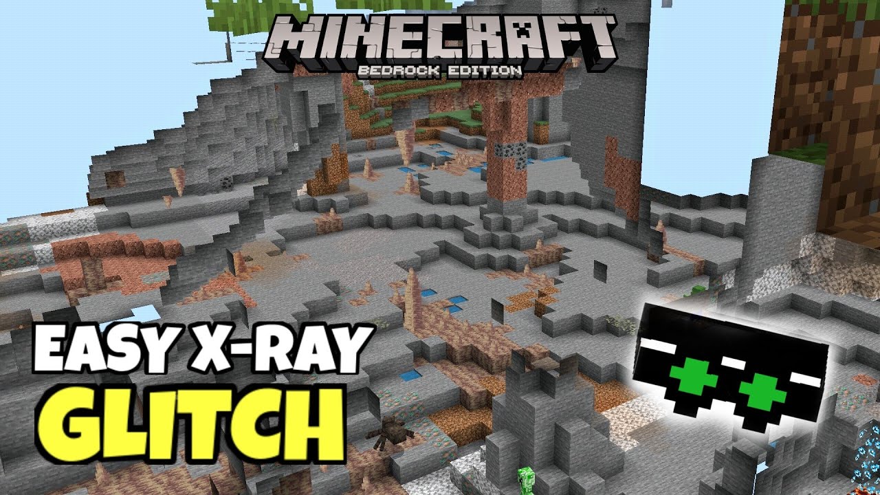 MINECRAFT BEDROCK New X-RAY Glitch : Must try (MCPE, Windows 10,Xbox ...
