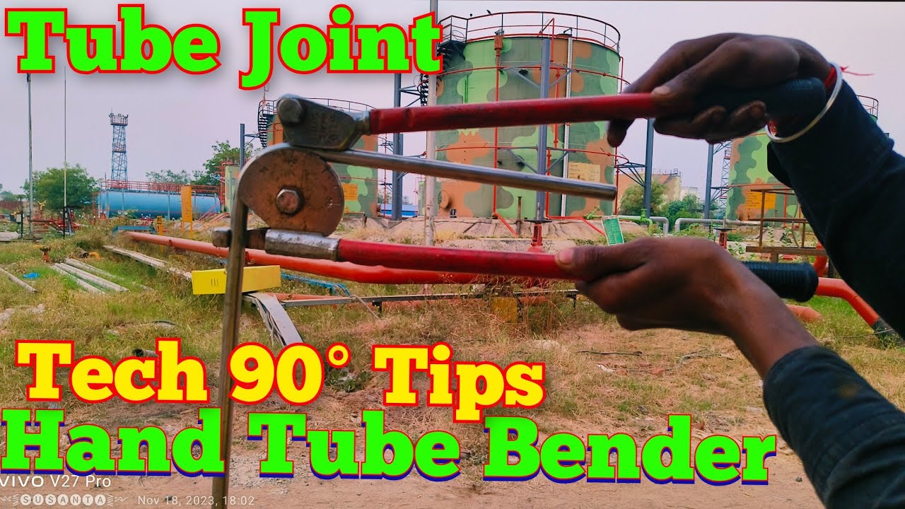 How to Use a Hand Tube Bender Tech 90° Tips |Pipe Bender | Tube Bending ...