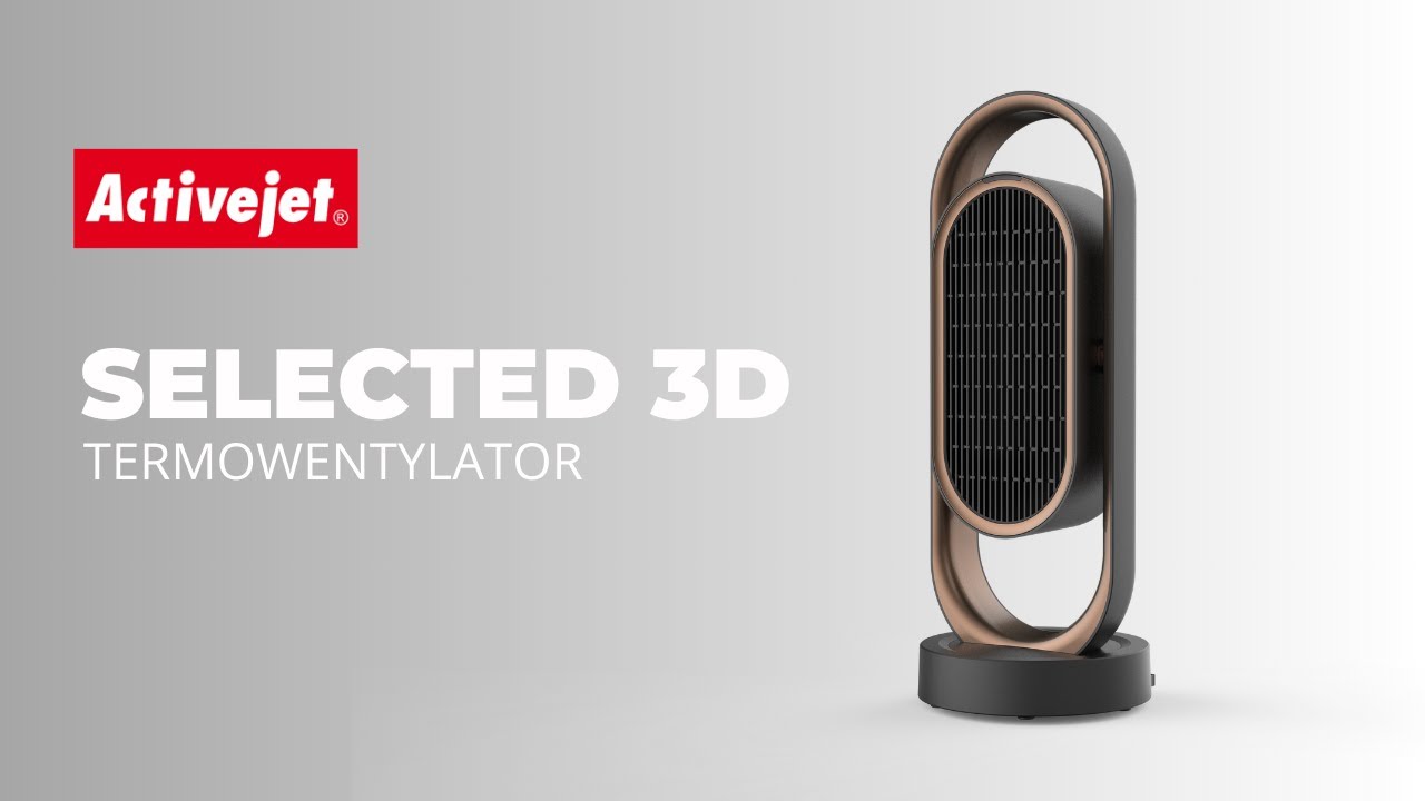 Termowentylator z funkcją chłodzenia Activejet Selected 3D - YouTube