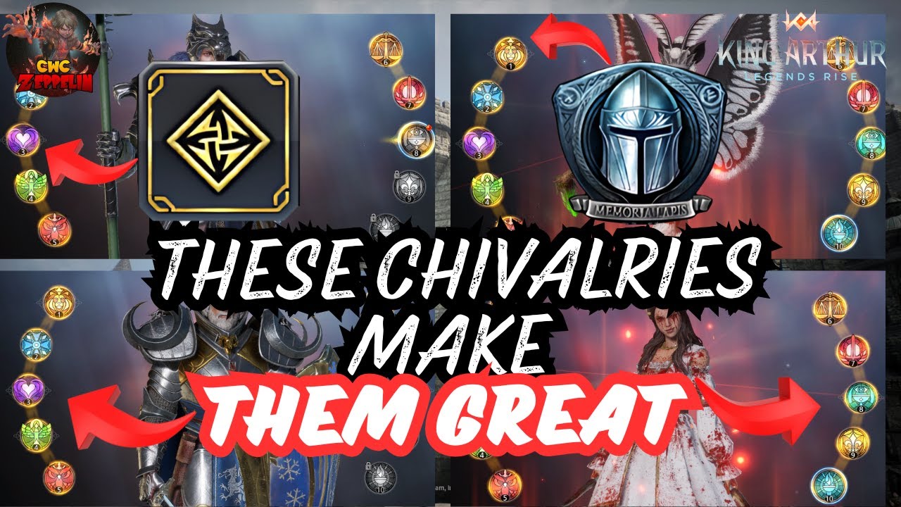 King Arthur: Legends Rise - Best Chivalry for Every Rare Hero - YouTube