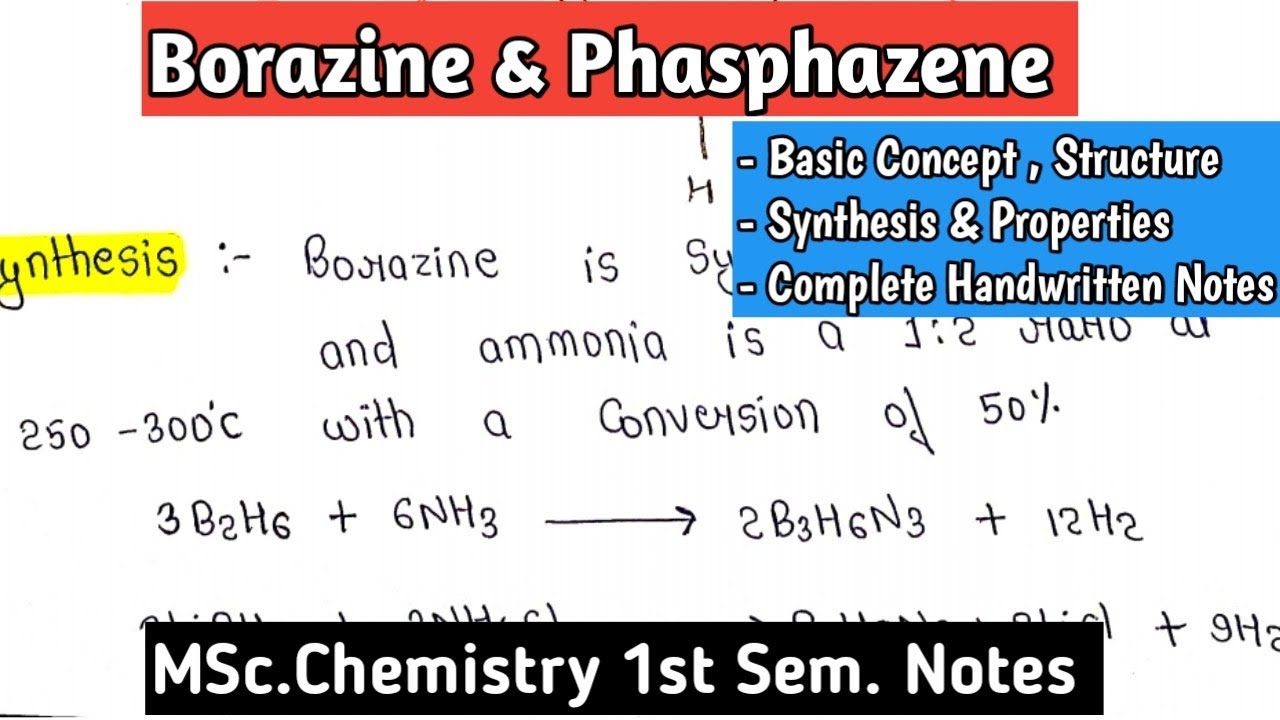 Borazine & Phasphazene | Structure, Synthesis & Properties | Inorganic ...