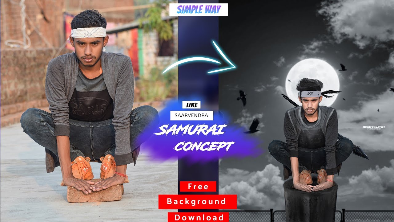 Naruto Concept Photo Editing Tutorial || Naruto Photo Editing Video ...