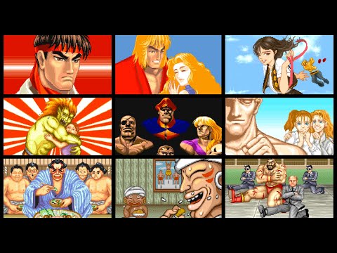 Street Fighter II - ALL Endings (All Characters) 4K 60ᶠᵖˢ