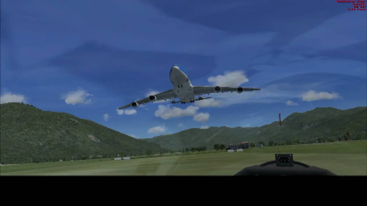 Boeing 747 vertical landing INSANE! - YouTube