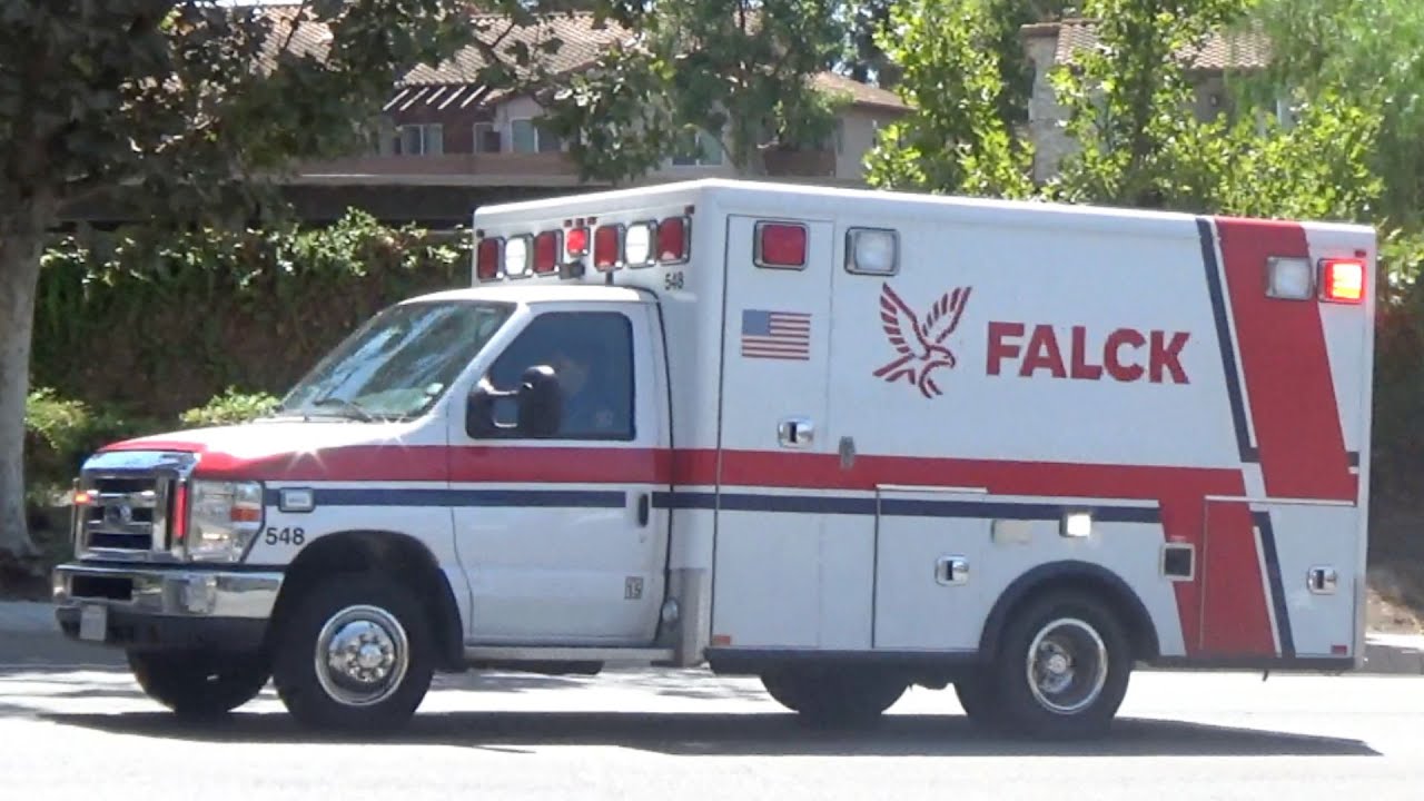 Falck Ambulance transporting - YouTube