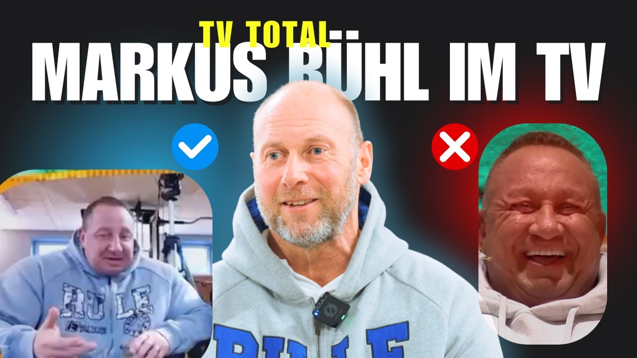 TV Total mit Bodybuilding Legende Markus Rühl. Warum das ein Erfolg für ...
