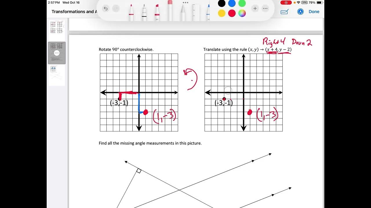 Transformations and Angle Relationships - YouTube