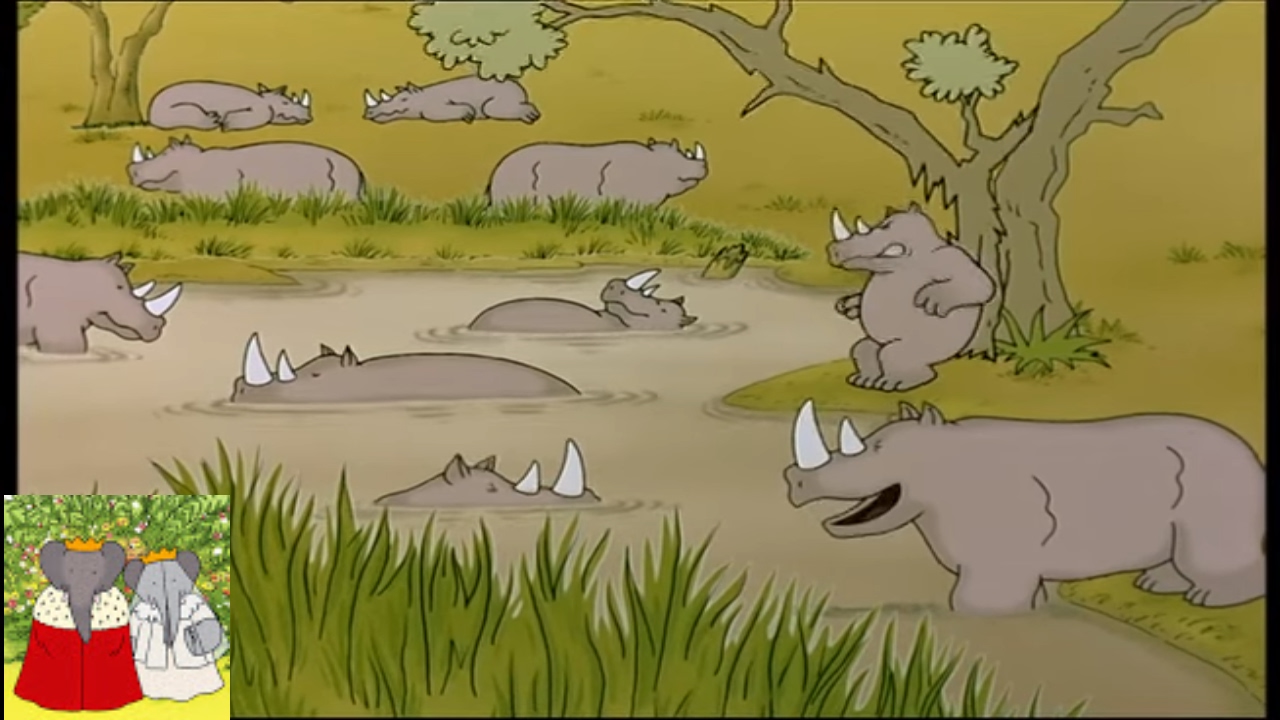 The war with the rhinoceros - Babar, King of the Elephants - YouTube