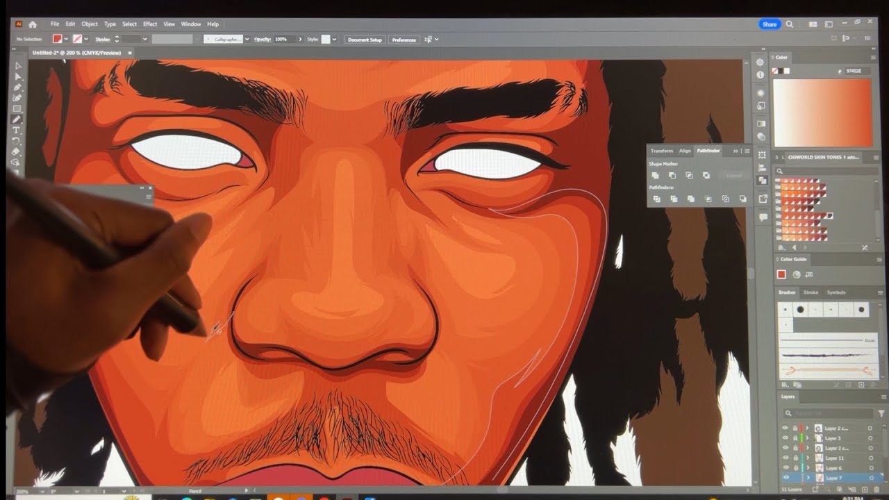 Speedart | Adobe Illustrator - YouTube