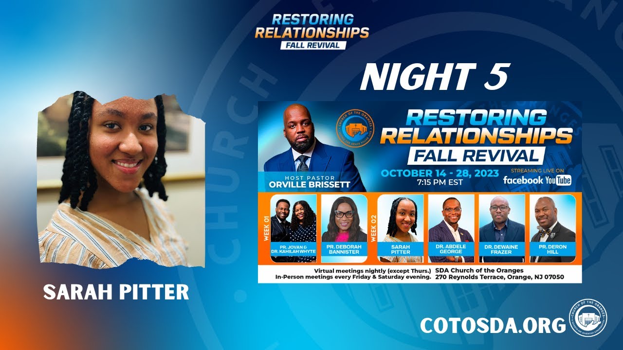 Restoring Relationships | Sarah Pitter | Night 5 - YouTube