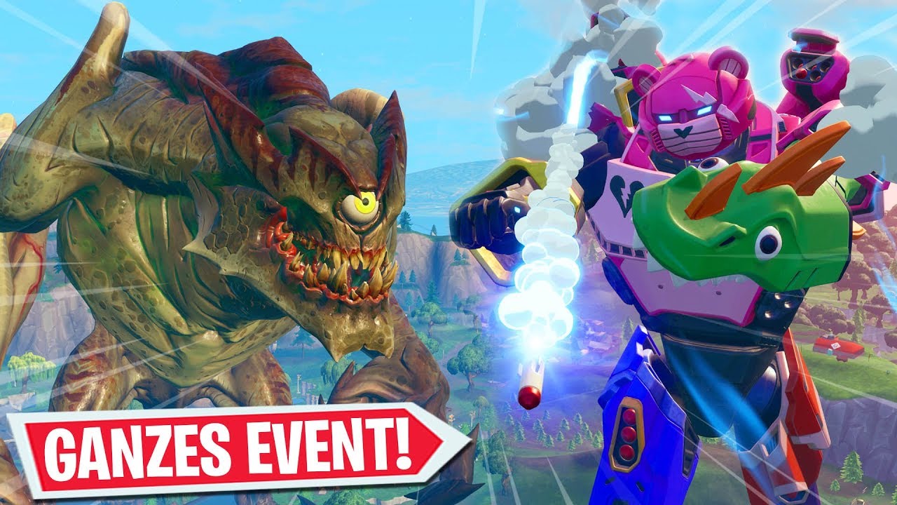 ROBOTER vs MONSTER | GANZER EVENT KAMPF! | Fortnite Battle Royale - YouTube