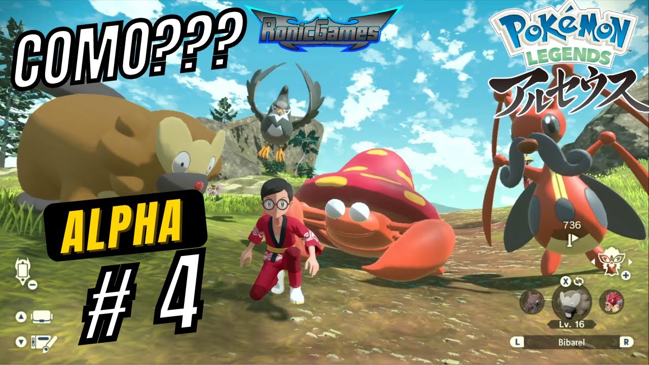 POKÉMON ARCEUS - ALPHA POKÉMON STARAVIA, PARASECT, KRICKETUNE E BIRABEL ...