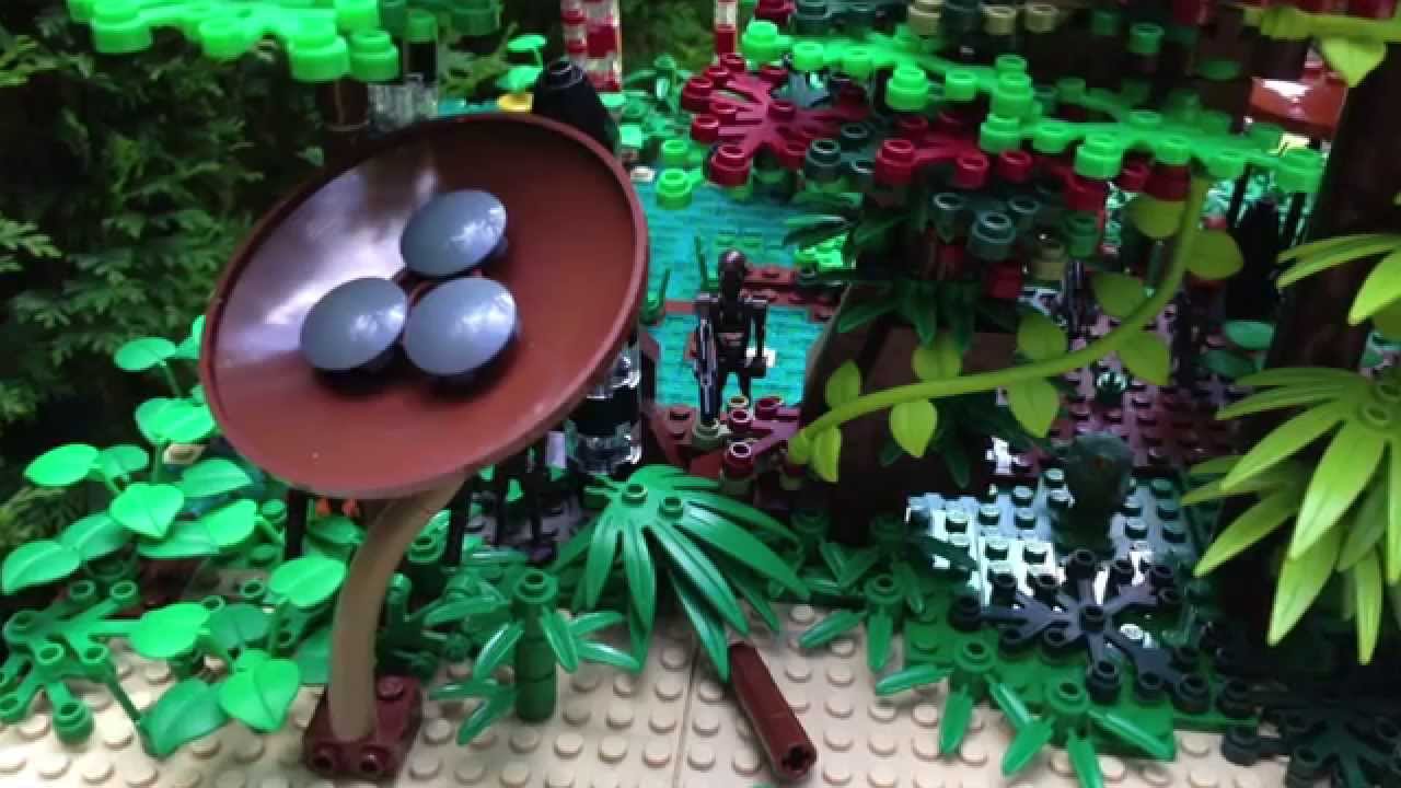 Lego Star Wars The Clone Wars Felucia Base MOC Part 1 - YouTube