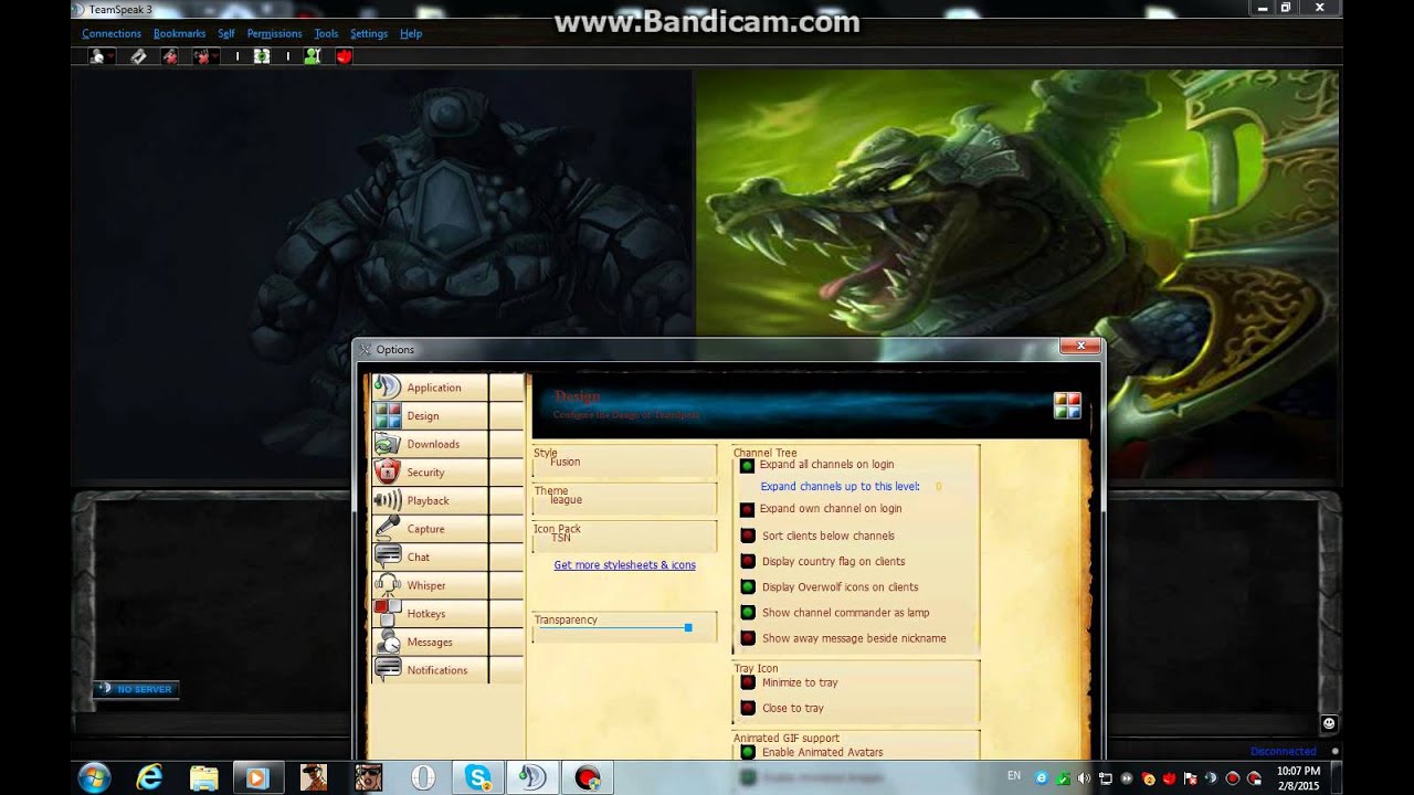 Teamspeak 3 Themes - YouTube