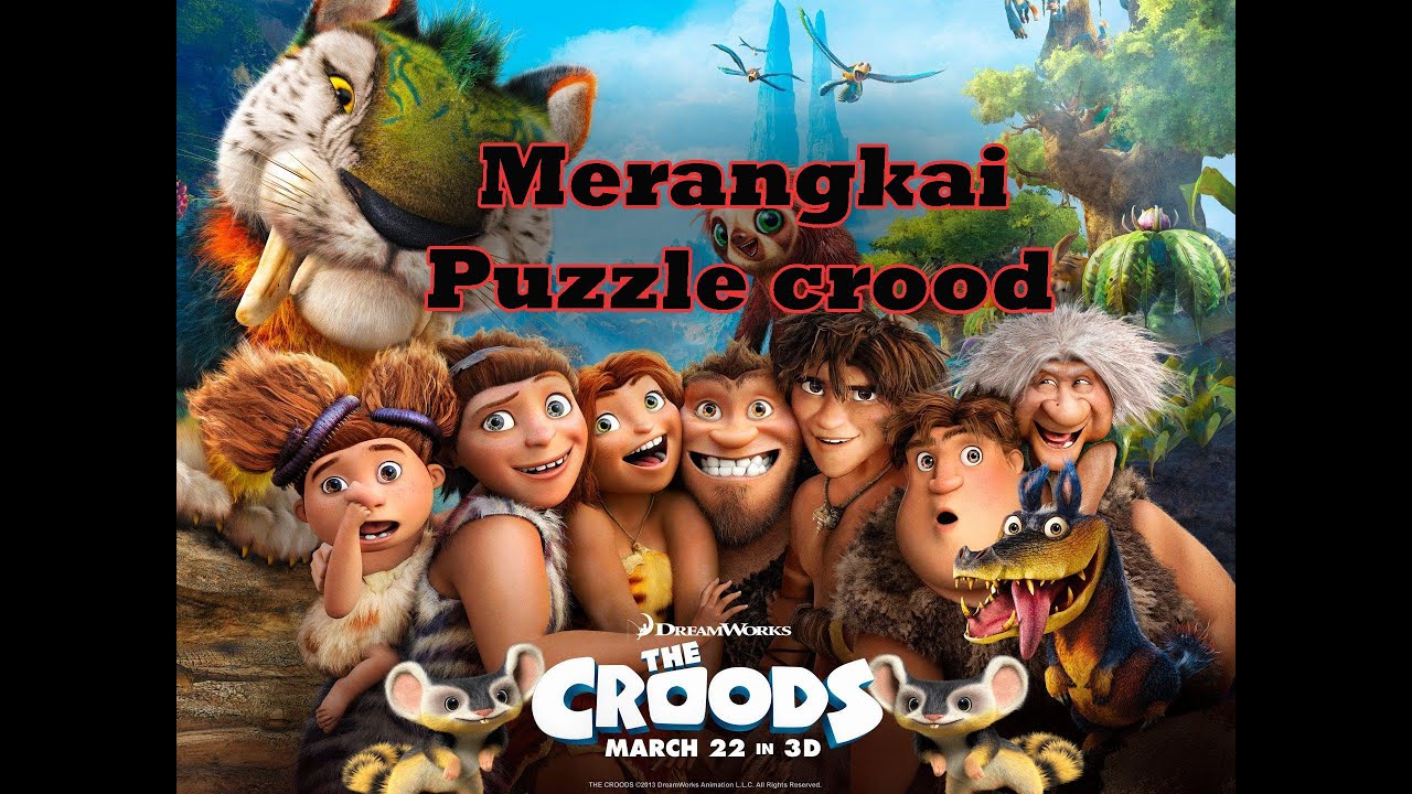 Merangkai Puzzle Crood - YouTube