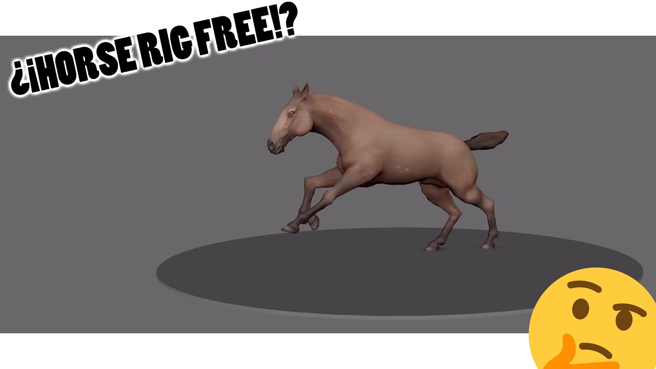 😉 Horse rig free // Rig gratuito de Caballo! 😍 en Maya - YouTube