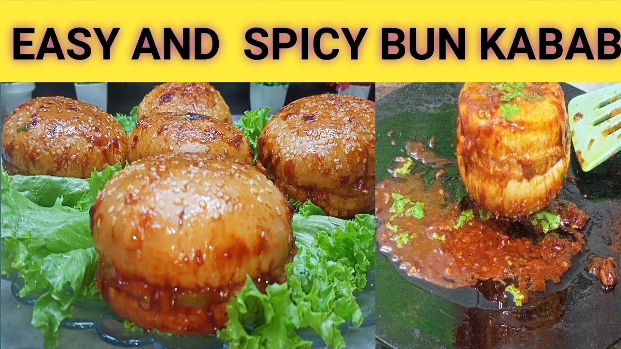 Tawa Bun Kabab Recipe || Bun kabab recipe|street style bun kabab ...