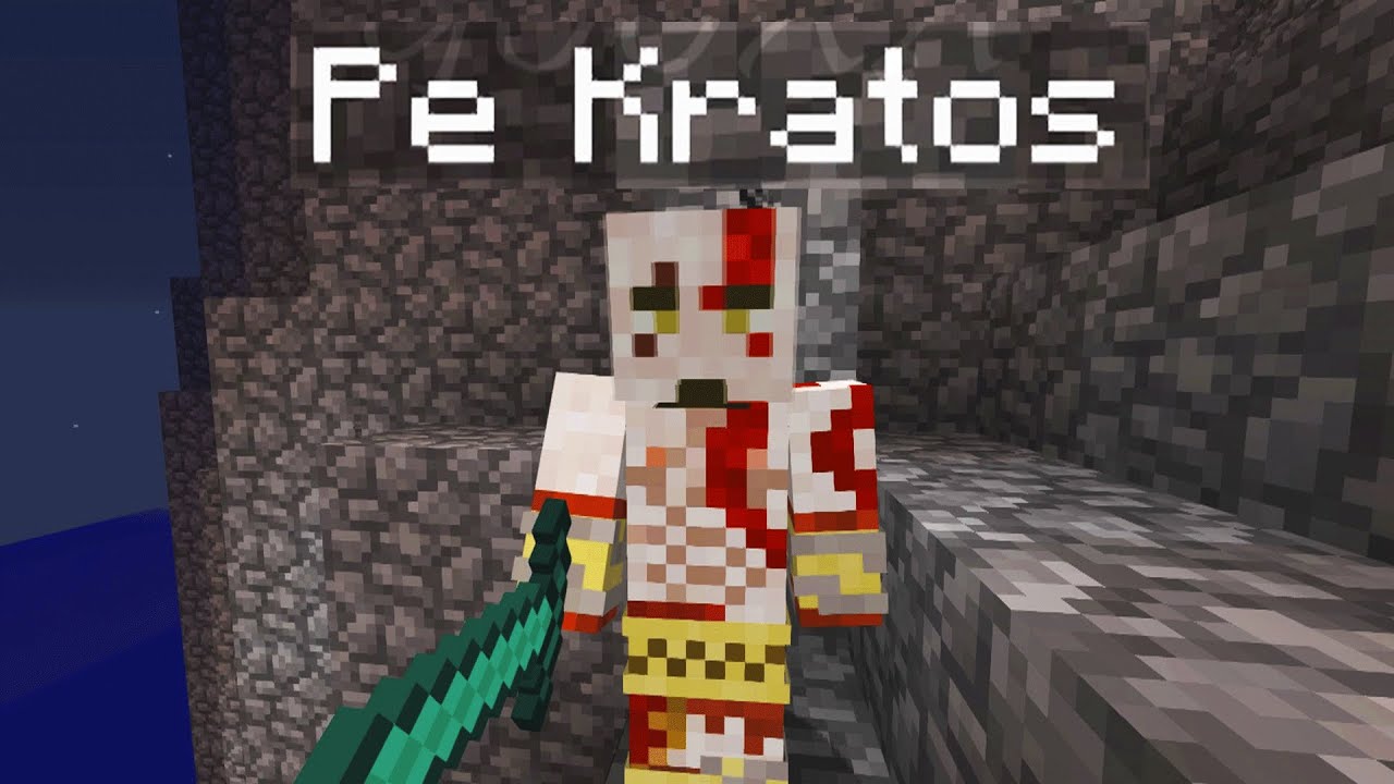 PE KRATOS 😔 Pero en MINECRAFT - YouTube