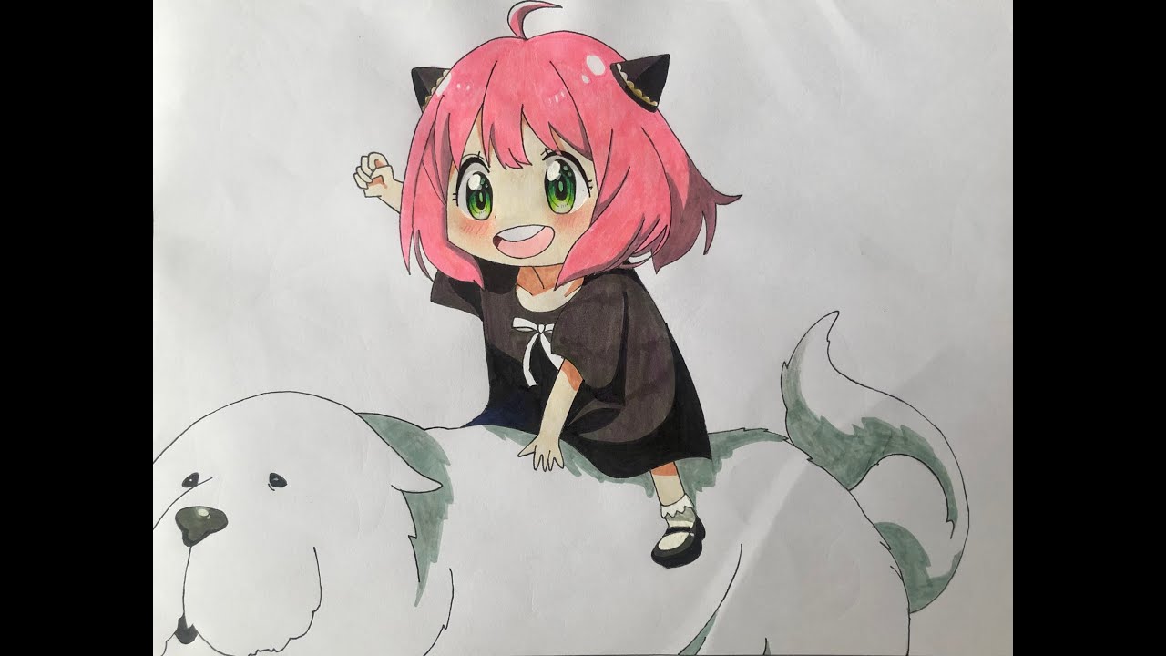 How to draw Anya Forger from " Spy x Family " (step by step) - YouTube