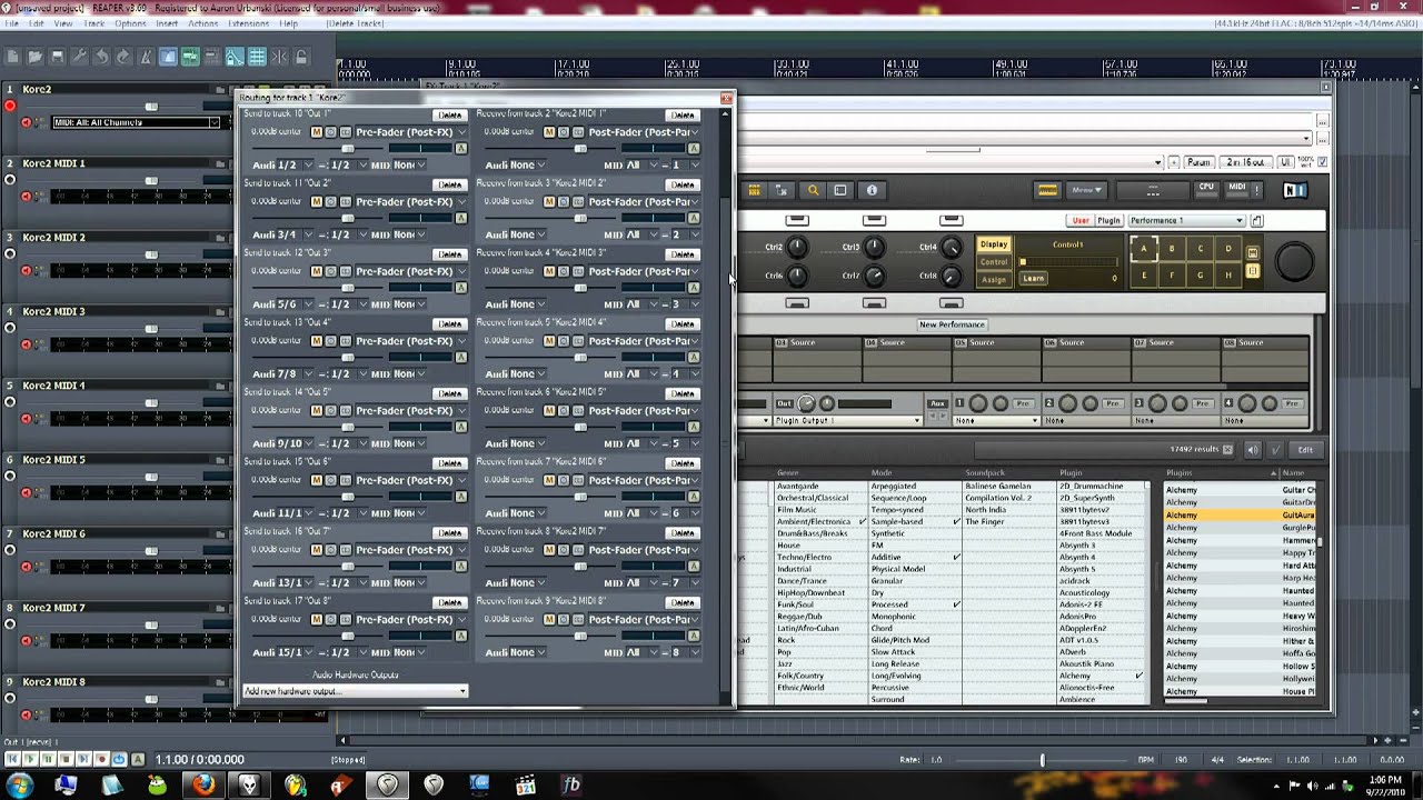 Tutorial - How to set up Native Instruments Kore 2 in REAPER - YouTube