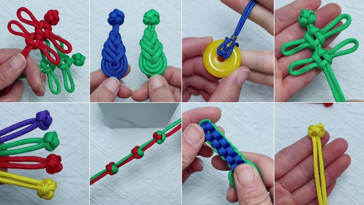 Creative Nylon Thread Designs | Easy DIY Knotting Techniques - YouTube