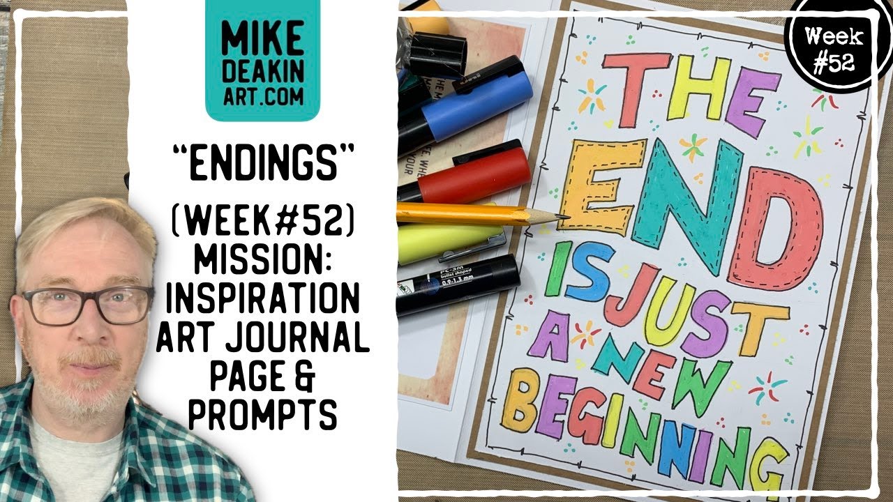 "Endings" - Acrylic Paint Pen Art Journal Page - YouTube