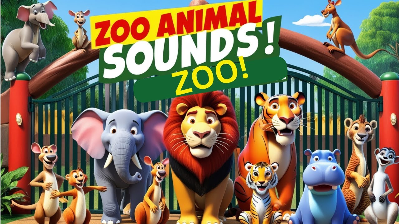 Zoo Animals Sounds Song | Kids Adventure & Learning Of Animal Sounds By ...