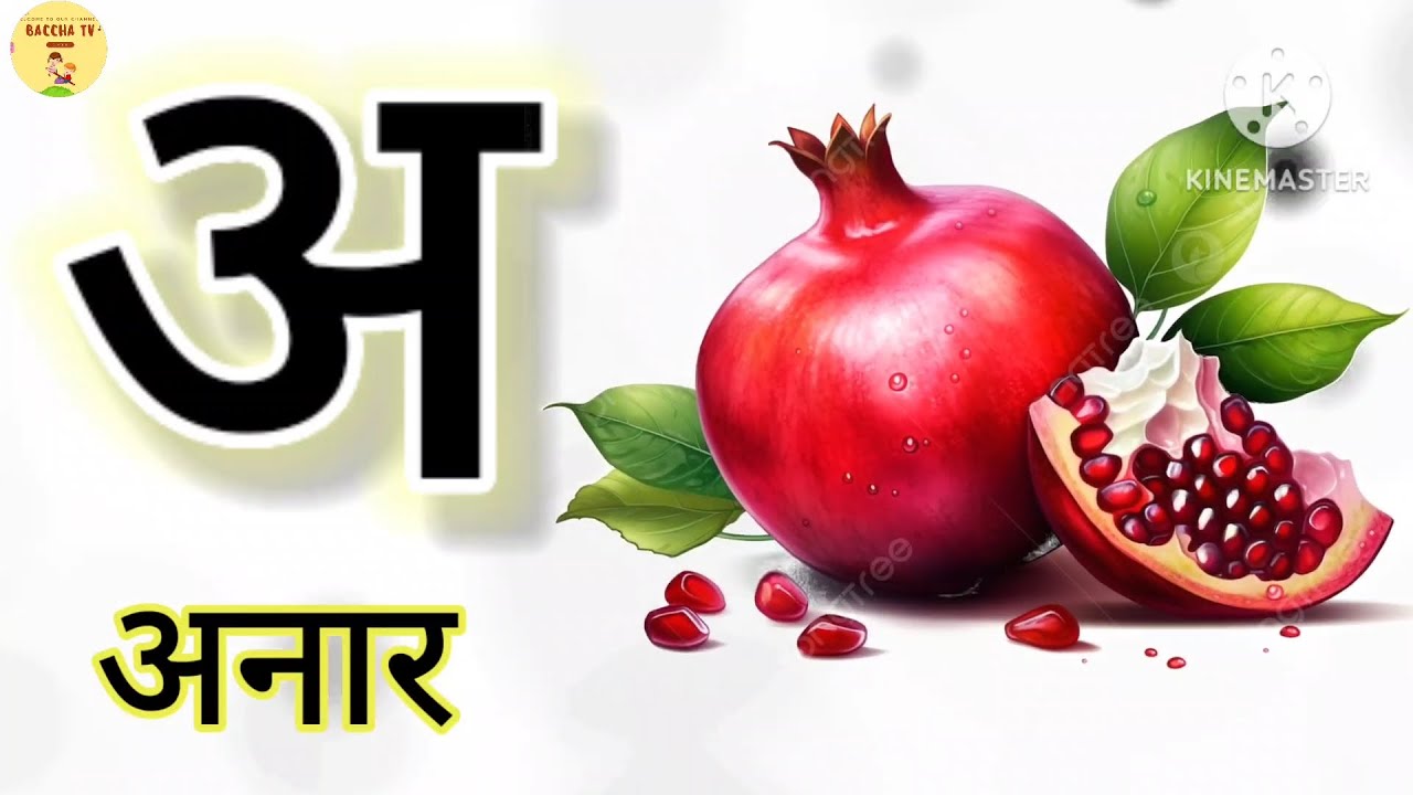 अ आ इ | a aa e ee | A se anar | अ से अनार | Anar aam imli | हिंदी ...