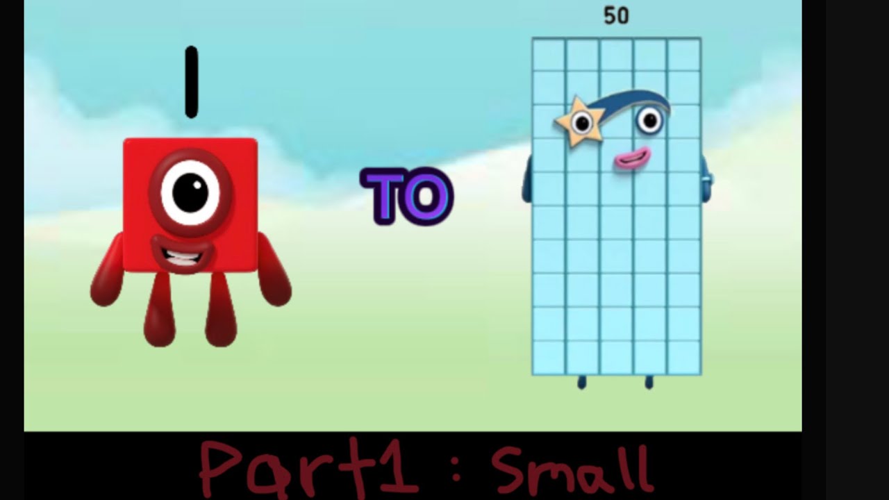 NUMBERBLOCKS | 1 TO 50 (1-infinity v3 episode 1) - YouTube