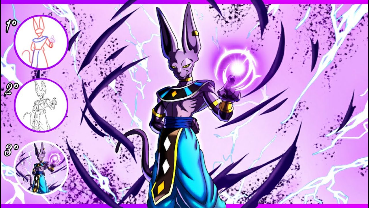 COMO DESENHAR O BILLS DO ANIME DRAGON BALL SUPER - FÁCIL - YouTube