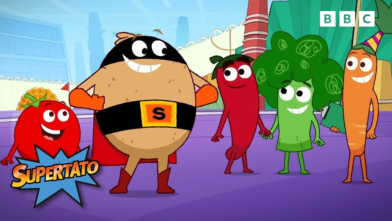 Mean Green Fighting Machines | 10+ Minutes | Supertato Official - YouTube