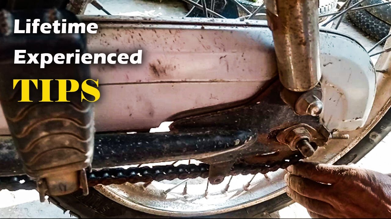 How to Adjust Your Motorcycle Chain | Bike Chain Losing Problem - YouTube