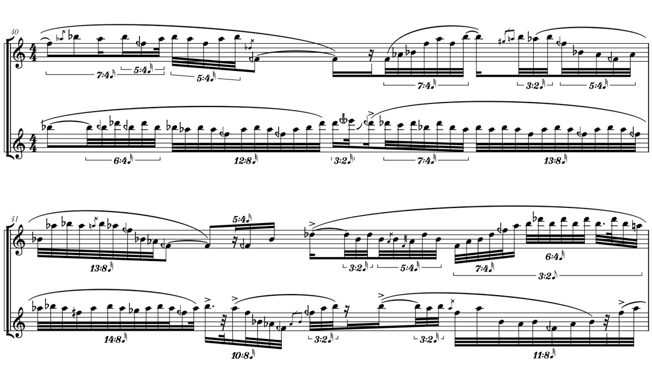 “Planets Dance in the Night” for baritone saxophone duet (performed ...