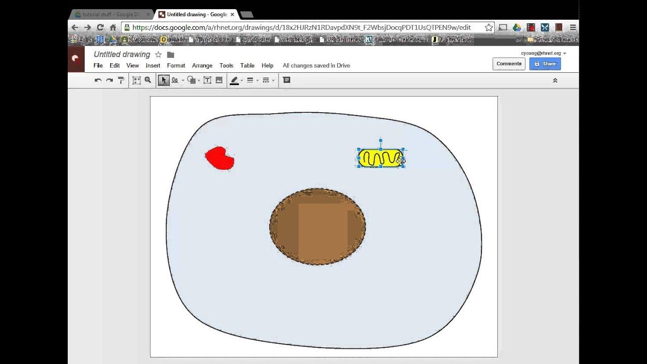 Tutorial - Advanced Google Drawings - Draw a cell - YouTube