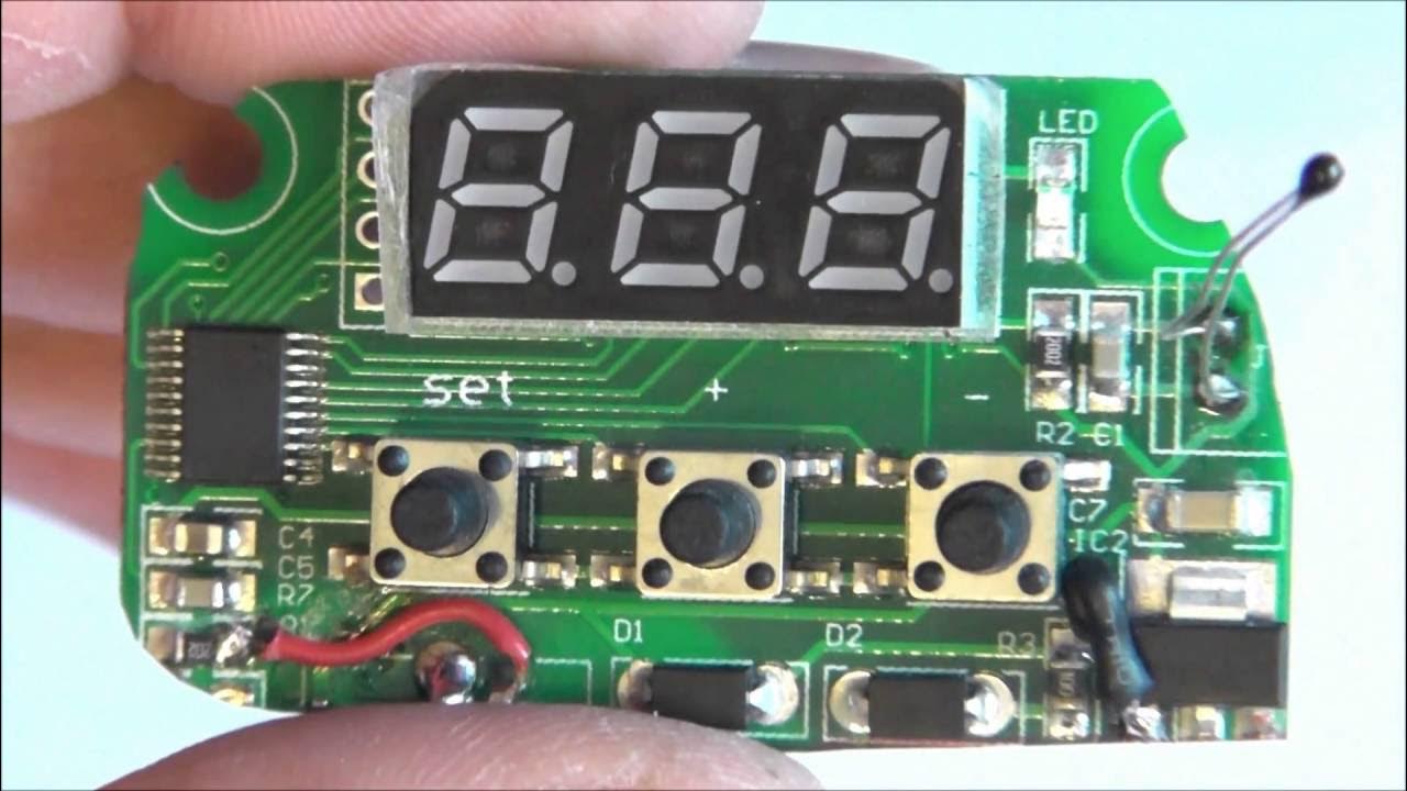 Установка термореле W1209 на клеевый пистолет. - YouTube