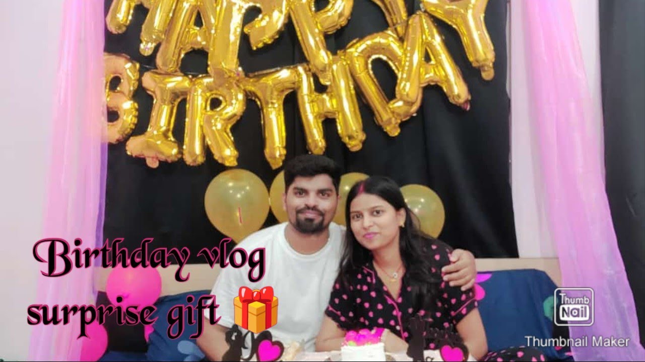 vlog 44 Birthday vlog / Mai apny husband ko first time surprise diye # ...