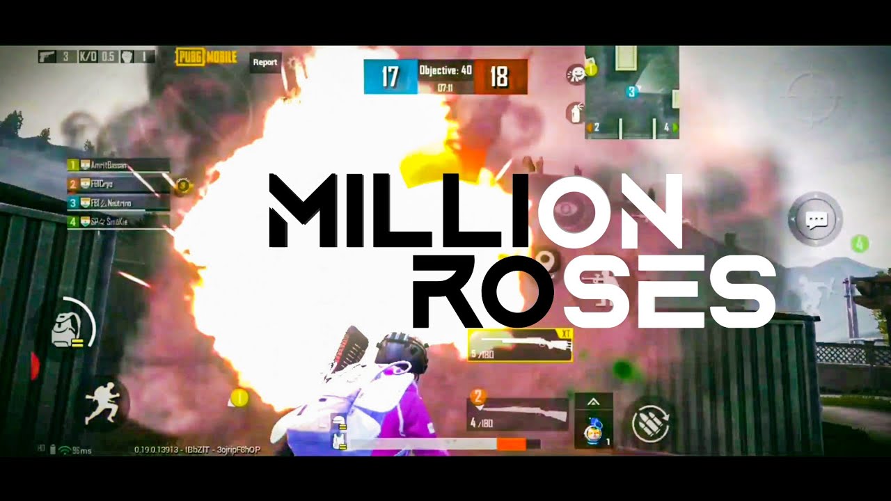 MILLION ROSES EDIT | VELOCITY MONTAGE | PUBG MOBILE. - YouTube