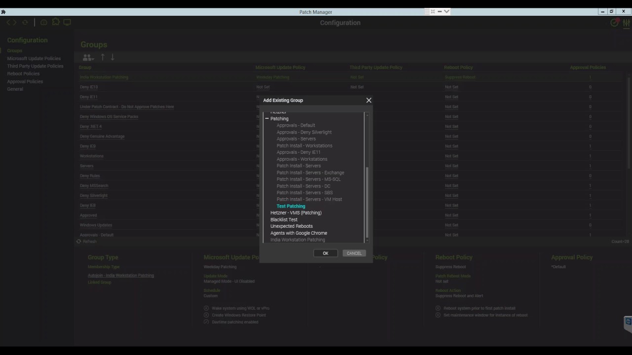 Connectwise Automate Labtech How To Video 5 Adding A Group To The Patch Manager Youtube 8114