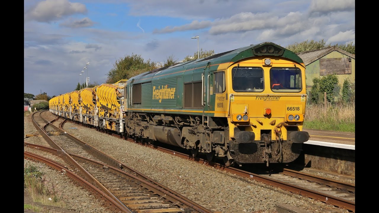 Freight trains and movements from October to December 2022 - YouTube