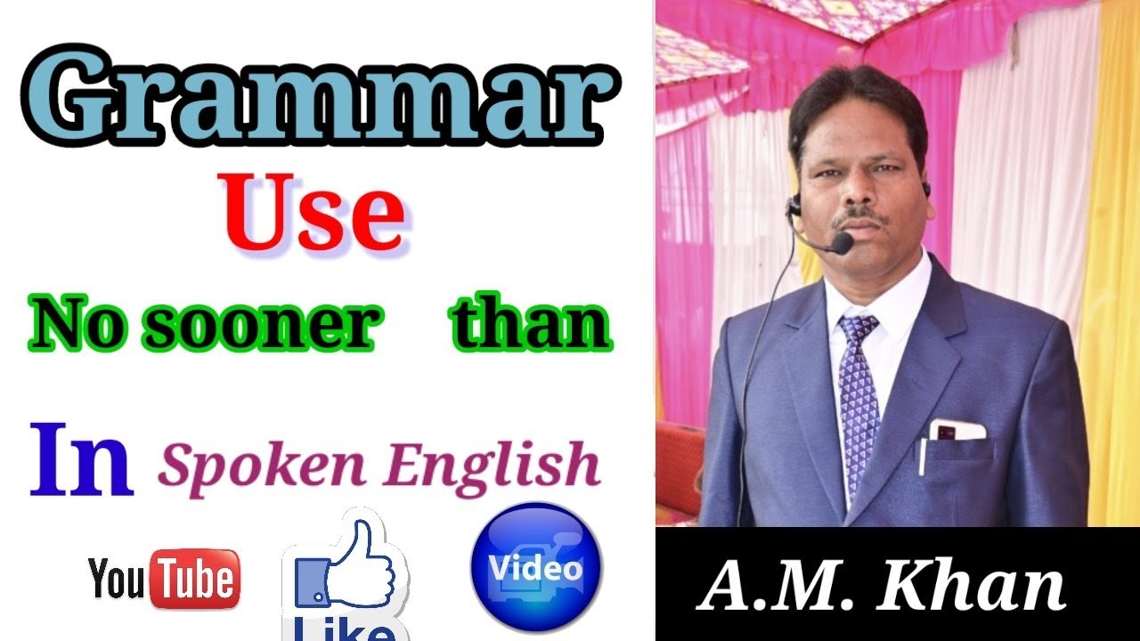 No sooner than conjunction in English grammar ll#english #learnenglish ...