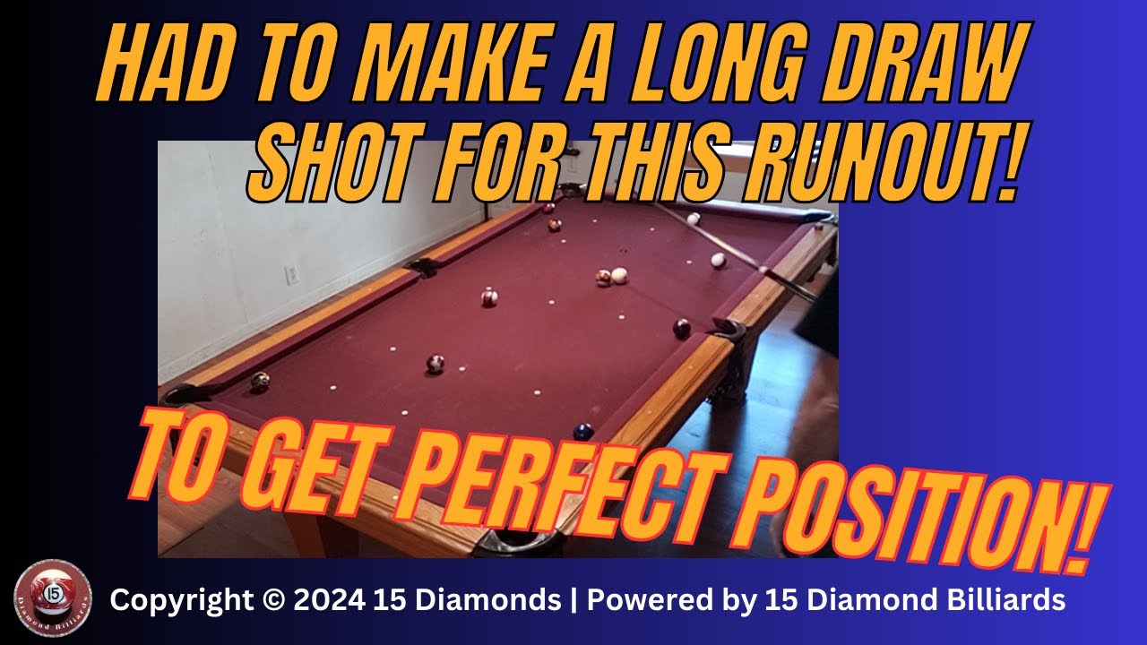 Long Draw Shot for Perfect Position on the key ball to the 8! - YouTube