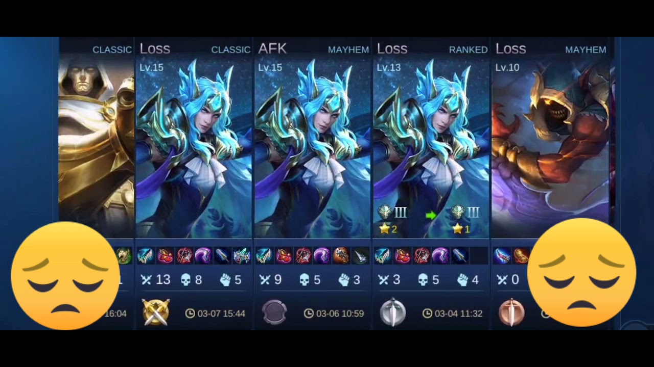 My History Of Mobile legends [2021]😔 - YouTube