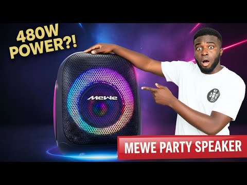 UNBOXING MeWe MWAUD-PTS0603SG Party Speaker! 40W Karaoke & LED Lights 