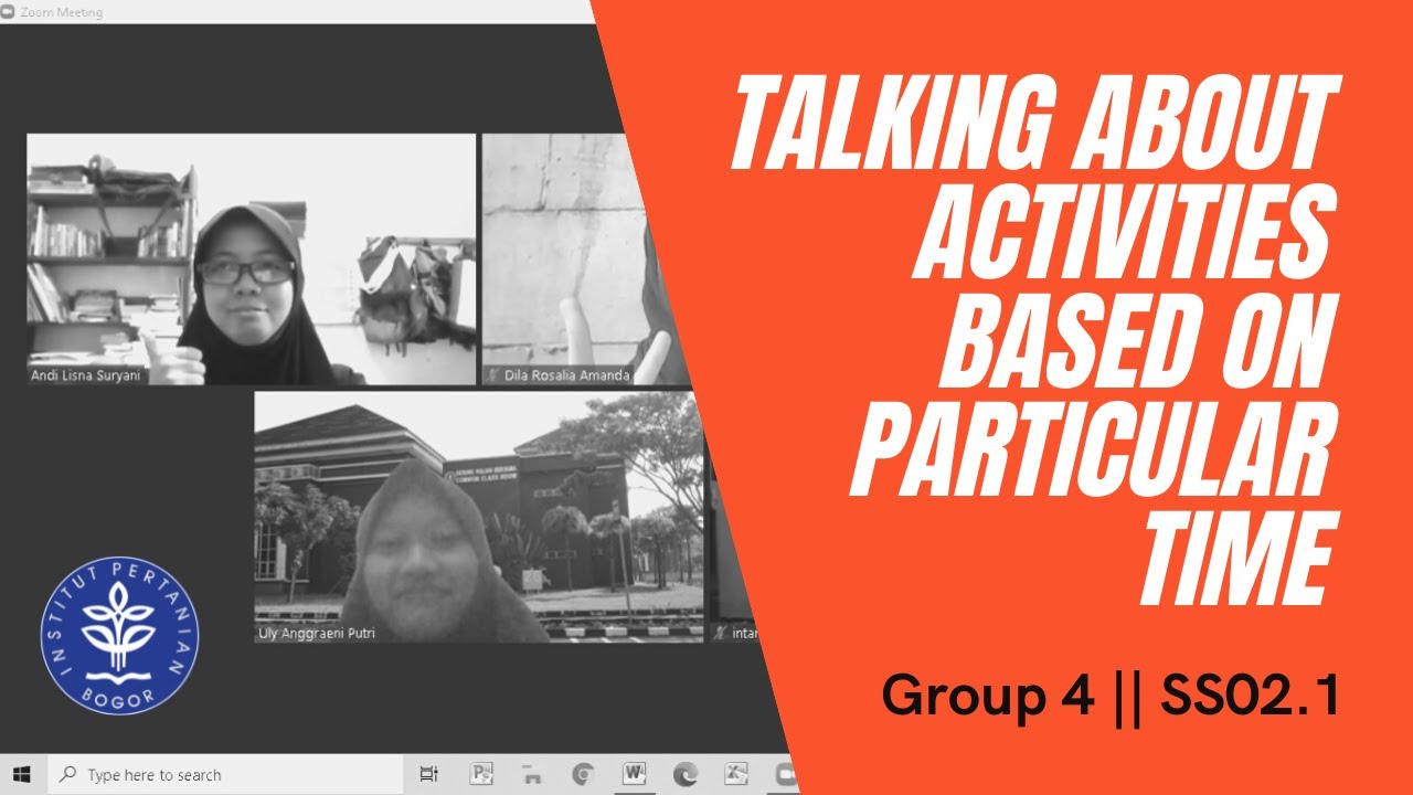 Talking About Activities Based on Particular Time || English Assignment ...
