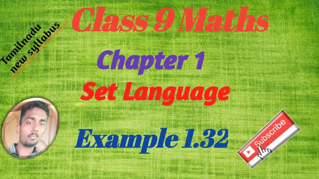 Class 9 Maths| Chapter 1| Set Language| Example 1.32 - YouTube
