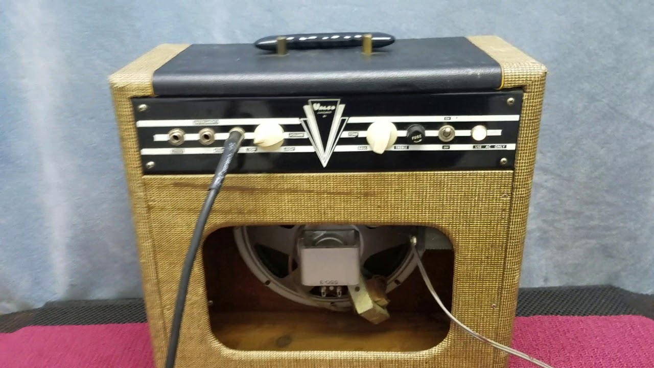 Vintage 1950's Valco Chicago 51 Guitar Amplifier - YouTube
